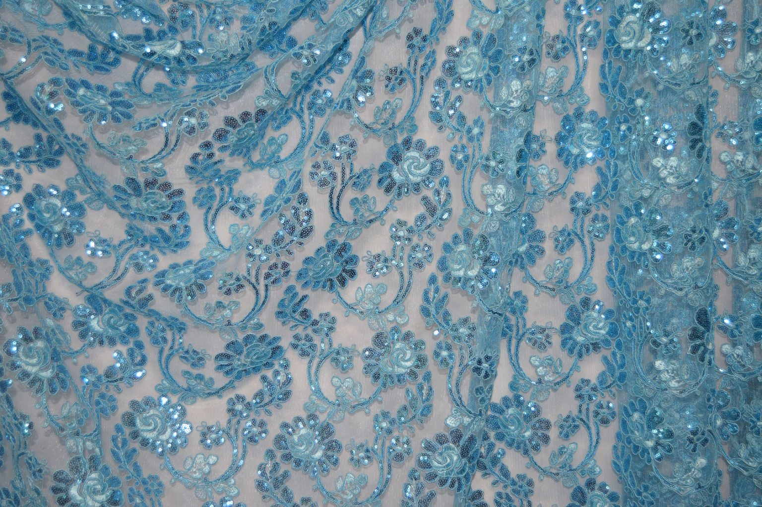 54″ Embroidery Corded Flower Net) – Event Fabrics